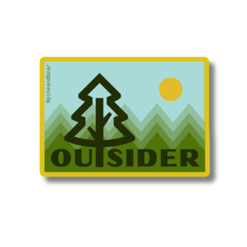 Outsider Vinyl Sticker | Adventure Sticker | Pineandbear – pineandbear