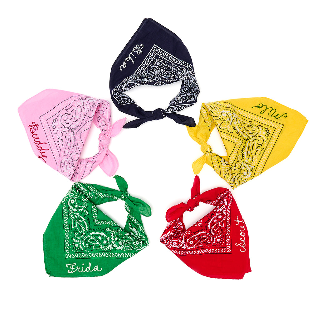 Custom Chain Stitched Bandana | Xmas Pet Gifts UK | Pineandbear ...