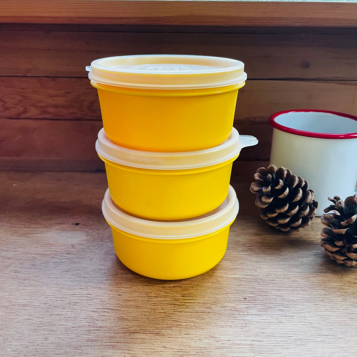 Yellow Tupperware Pots | Retro Tupperware | Pneandbear – pineandbear