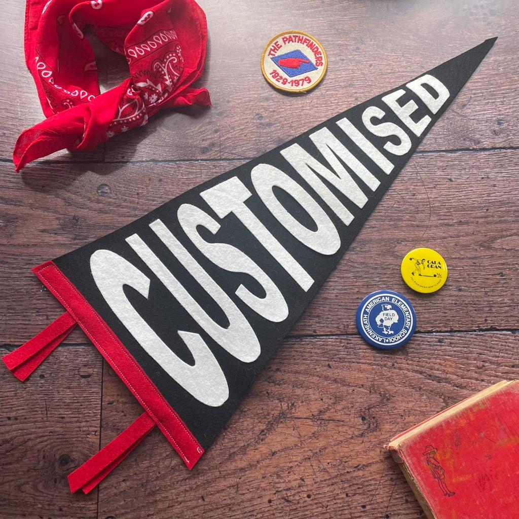 Custom Pennant Flag | Personalised Flags UK | Pineandbear – pineandbear