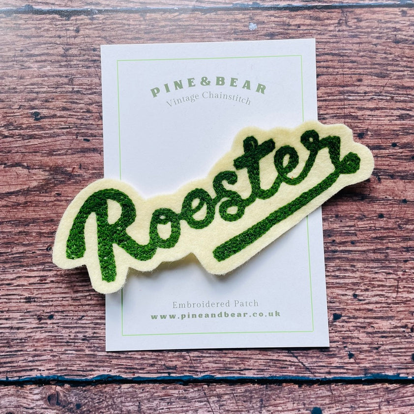 Personalised Patch | Christmas Chain Stitch Embroidery | Pineandbear ...