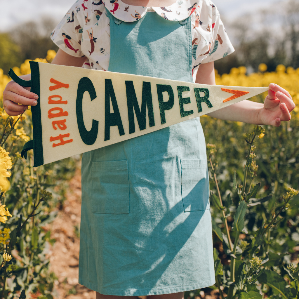 Happy Camper Flag | Personalised Camping Gifts UK | Pineandbear ...