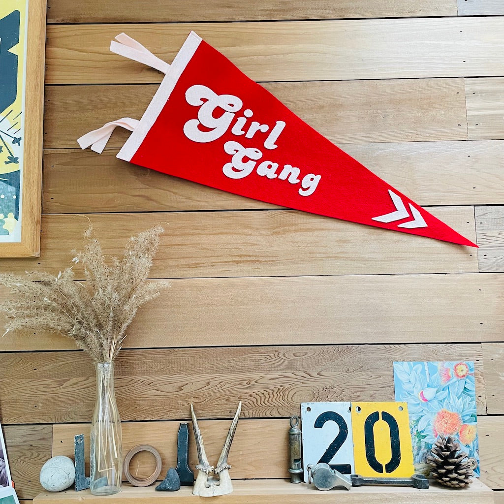 Girl Gang Pennant Flag | Pennant Flags UK| Pineandbear – pineandbear