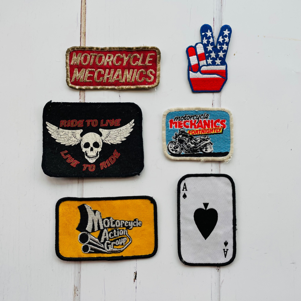 Vintage Motocycle Patch Set | Vintage Patches UK | Pineandbear ...